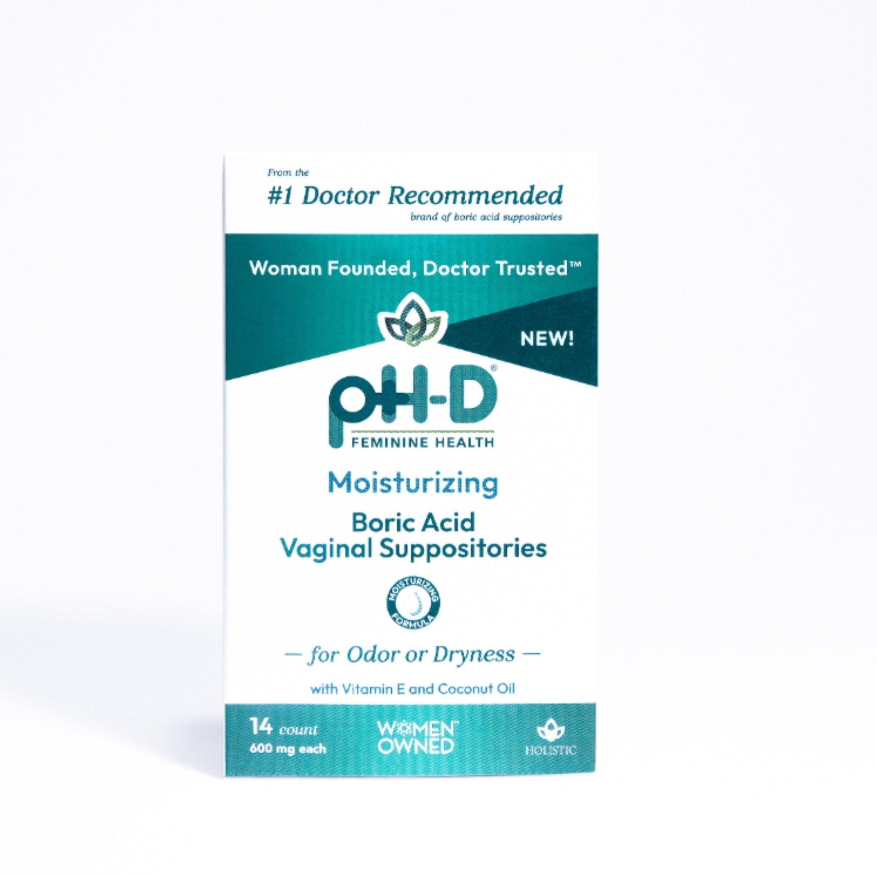 Boric Acid Vaginal Suppositories | pH-D Feminine Health